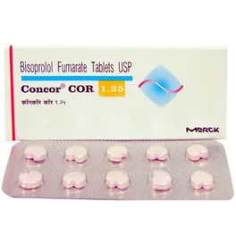 Concor COR 1.25 Tablet | Uses, Side Effects, Price | Apollo Pharmacy