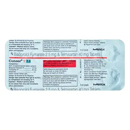 Concor T 2.5 Tablet | Uses, Side Effects, Price | Apollo Pharmacy