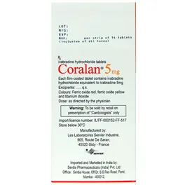 Coralan 5 mg Tablet | Uses, Side Effects, Price | Apollo Pharmacy