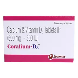 Coralium-D3 Tablet | Uses, Side Effects, Price | Apollo Pharmacy