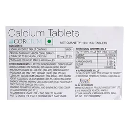 Buy Corcium Tablet | 19 Minutes Delivery | Apollo Pharmacy