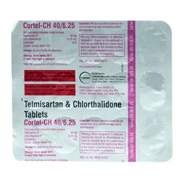 Cortel-CH 40/6.25 Tablet | Uses, Side Effects, Price | Apollo Pharmacy