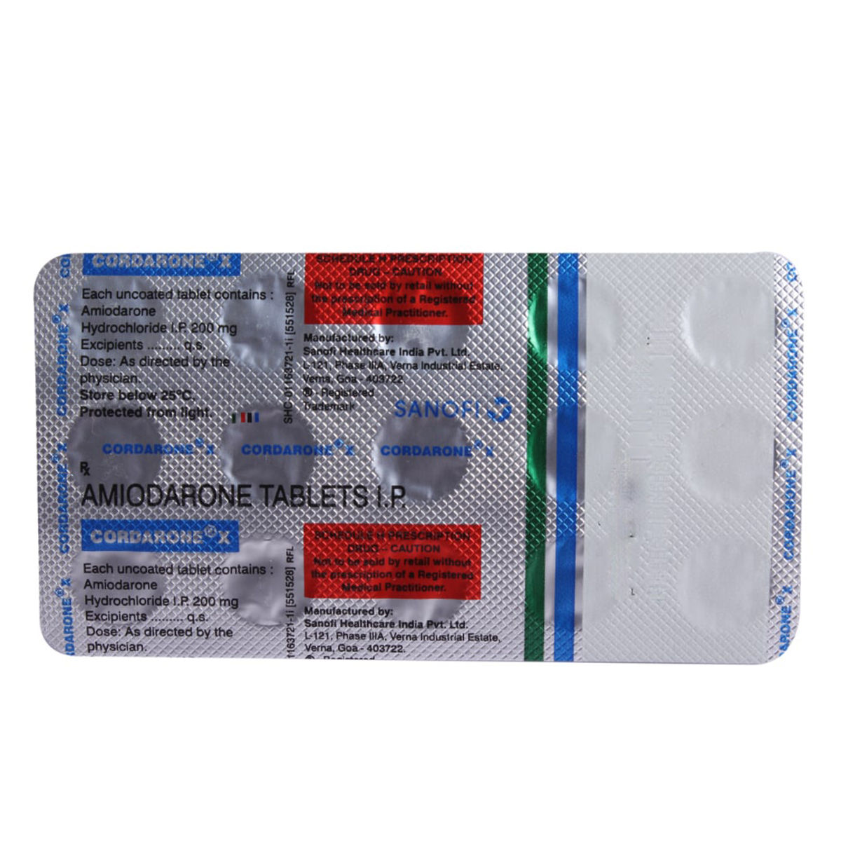 Cordarone X Tablet | Uses, Side Effects, Price | Apollo Pharmacy