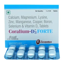 Coralium-D3 Forte Tablet | Uses, Side Effects, Price | Apollo Pharmacy