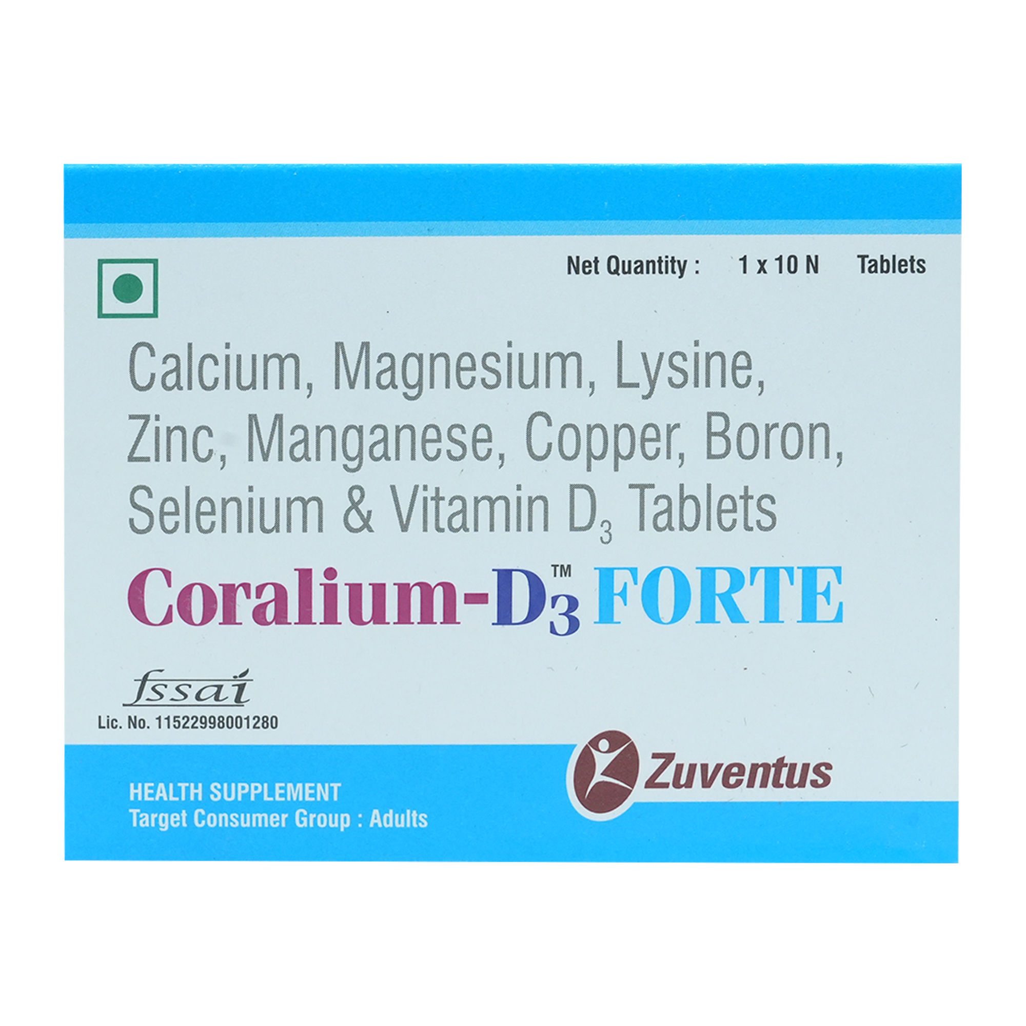 Coralium-D3 Forte Tablet 10's Price, Uses, Side Effects, Composition ...
