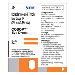 Cosopt Eye Drop 5 ml | Uses, Side Effects, Price | Apollo Pharmacy