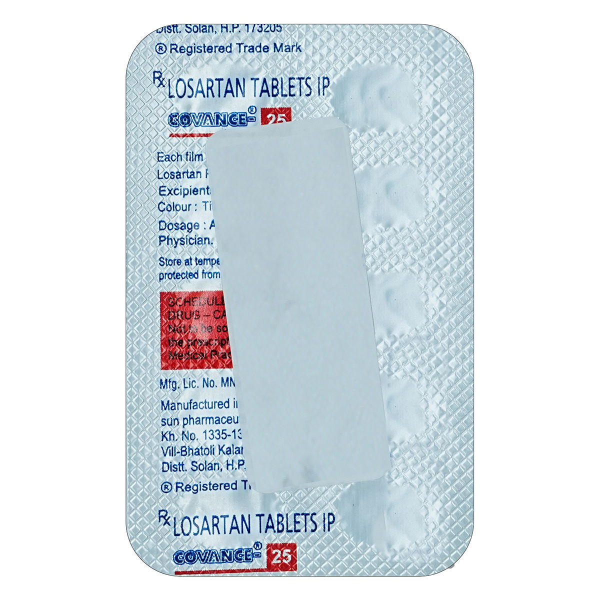 Covance 25 Tablet | Uses, Side Effects, Price | Apollo Pharmacy