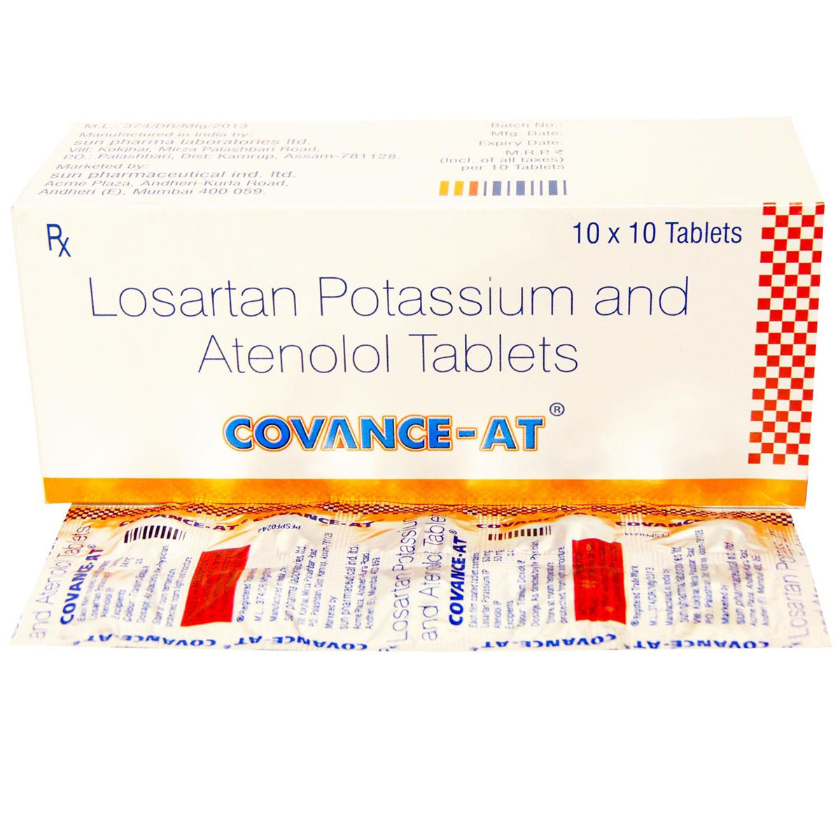 Covance-AT Tablet 10's Price, Uses, Side Effects, Composition - Apollo Pharmacy