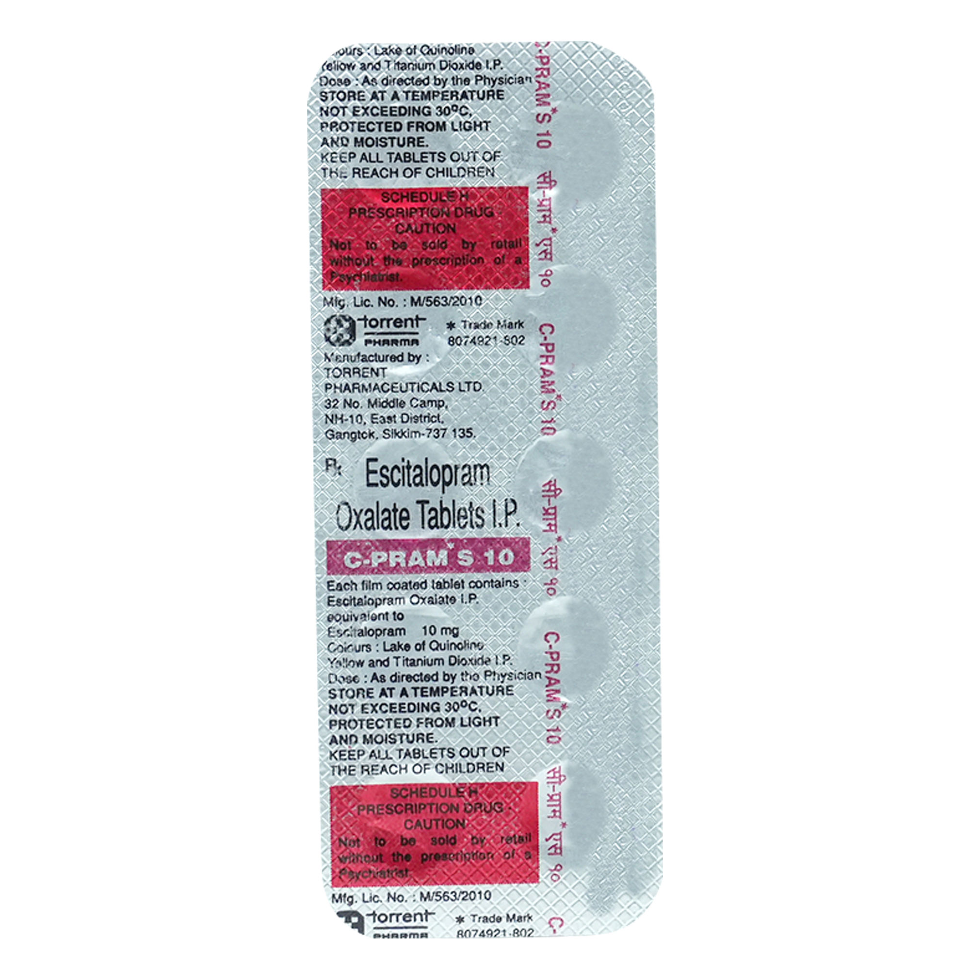 Cpram S 10 Tablet 10's Price, Uses, Side Effects, Composition - Apollo ...