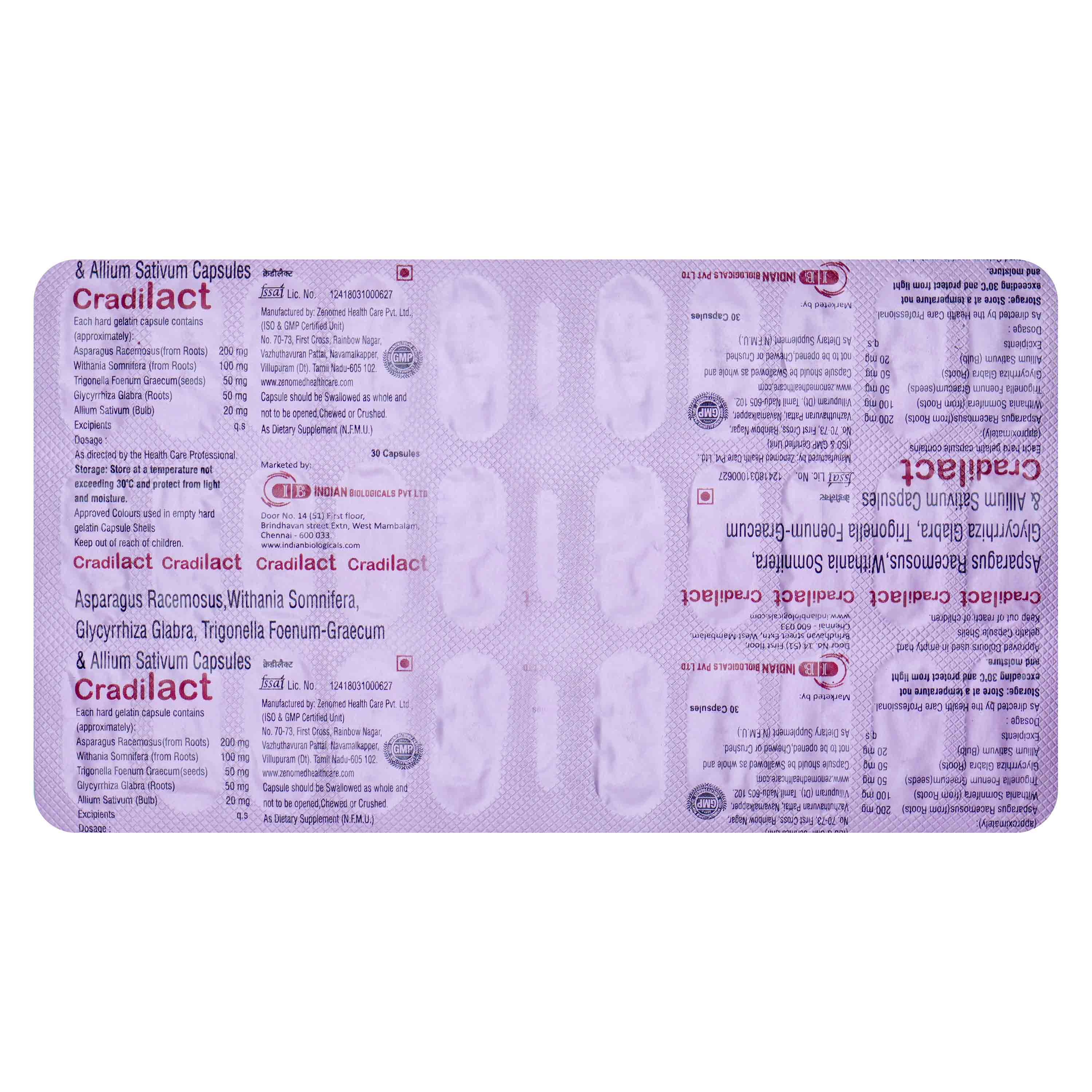 Cradilact Capsule | Uses, Side Effects, Price | Apollo Pharmacy