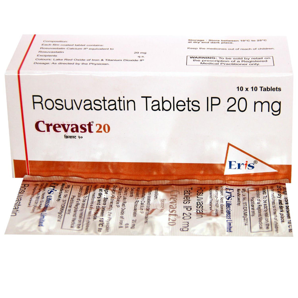 Crevast 20 Tablet 10's Price, Uses, Side Effects, Composition - Apollo ...