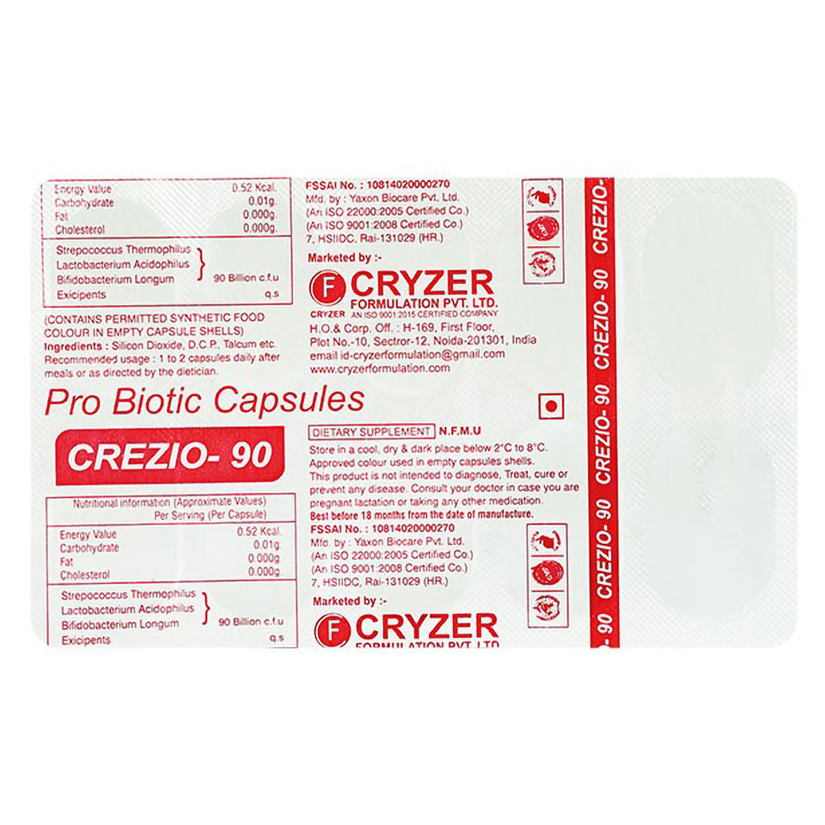 Buy Crezio-90 Capsule | 19 Minutes Delivery | Apollo Pharmacy