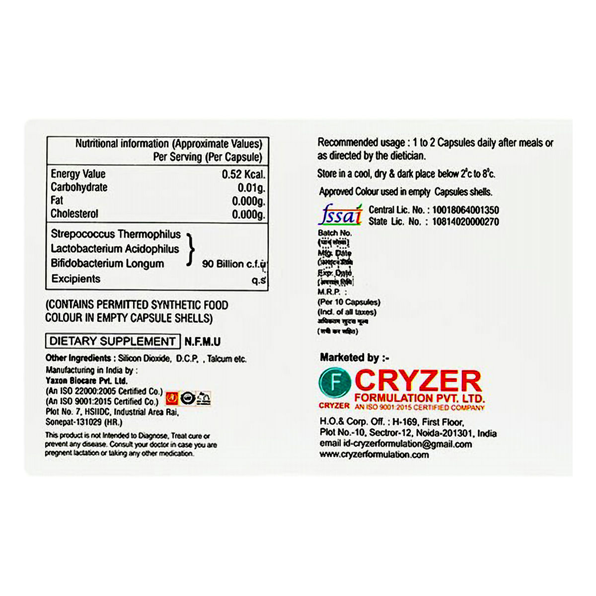 Crezio-90 Capsule 10's Price, Uses, Side Effects, Composition - Apollo ...