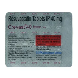 Crevast 40 Tablet | Uses, Side Effects, Price | Apollo Pharmacy