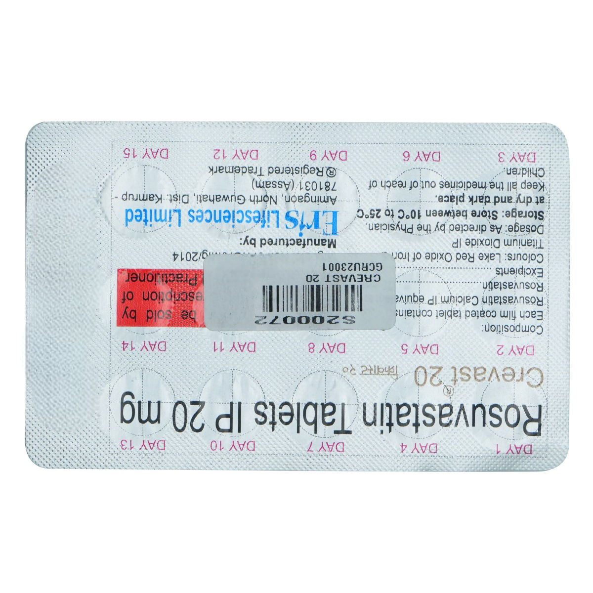 Crevast 20 Tablet | Uses, Side Effects, Price | Apollo Pharmacy