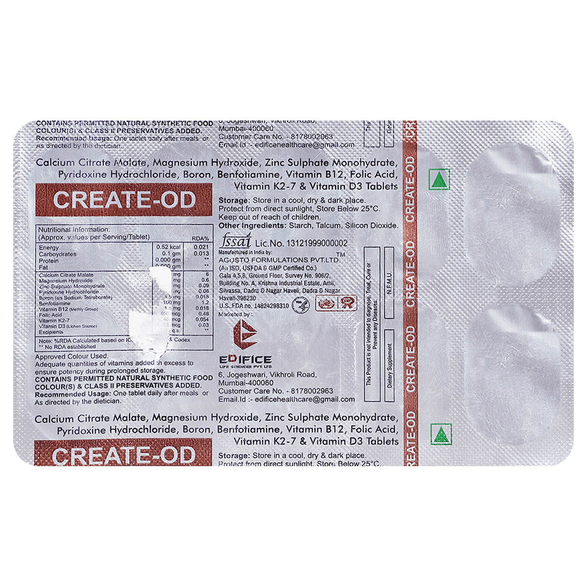 Create-Od Tablet | Uses, Side Effects, Price | Apollo Pharmacy