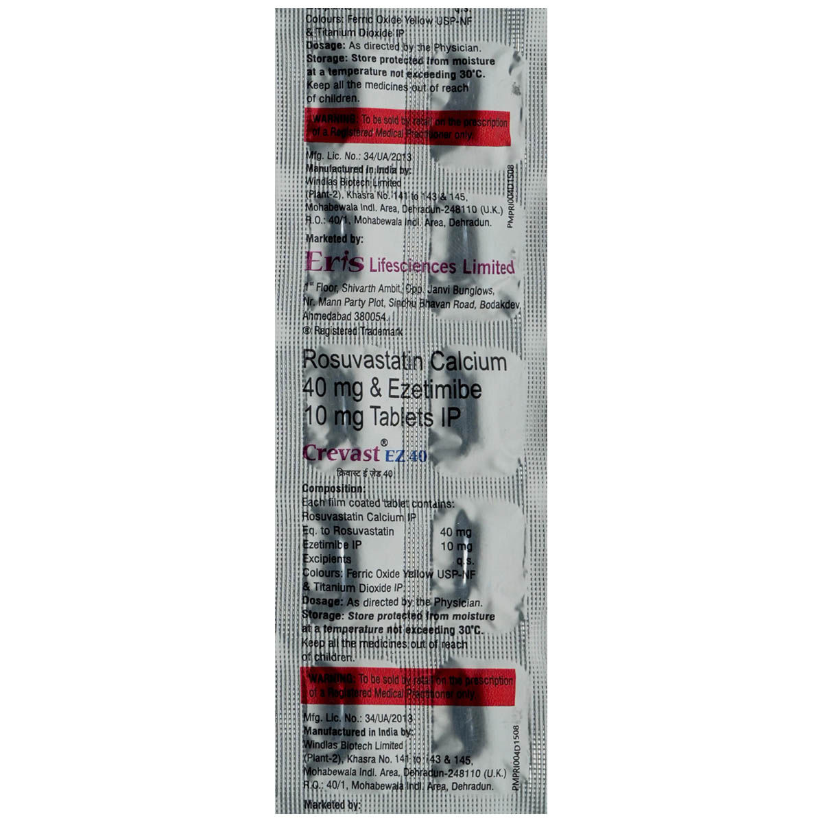 Crevast EZ 40 Tablet | Uses, Side Effects, Price | Apollo Pharmacy