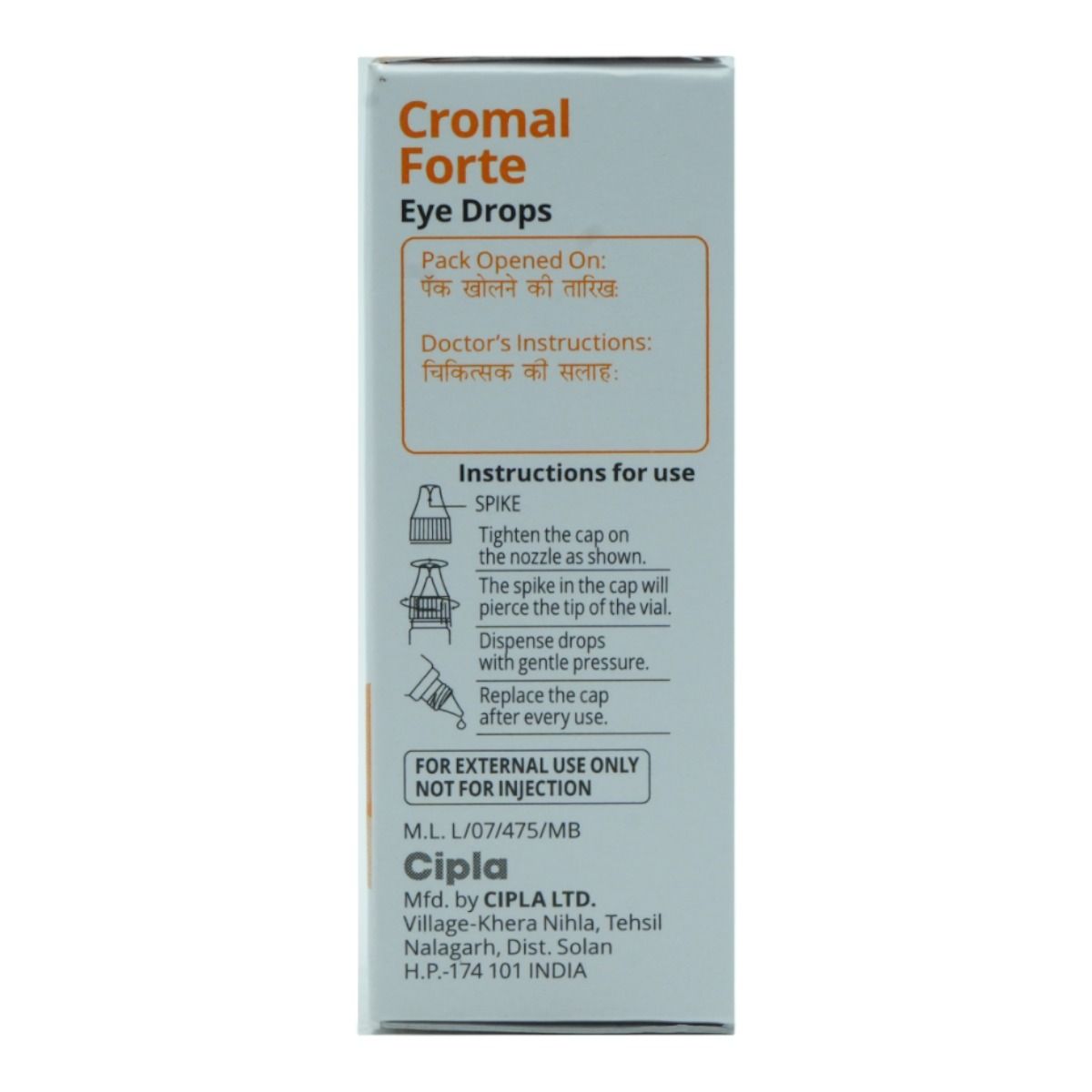 Cromal Forte Eye Drops 5 ml | Uses, Side Effects, Price | Apollo Pharmacy