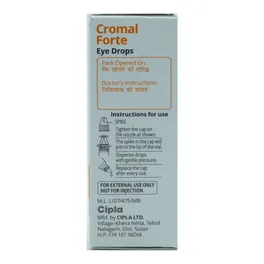 Cromal Forte Eye Drops 5 ml | Uses, Side Effects, Price | Apollo Pharmacy