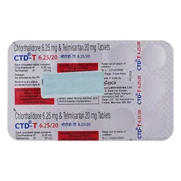 CTD-T 6.25/20 Tablet | Uses, Side Effects, Price | Apollo Pharmacy