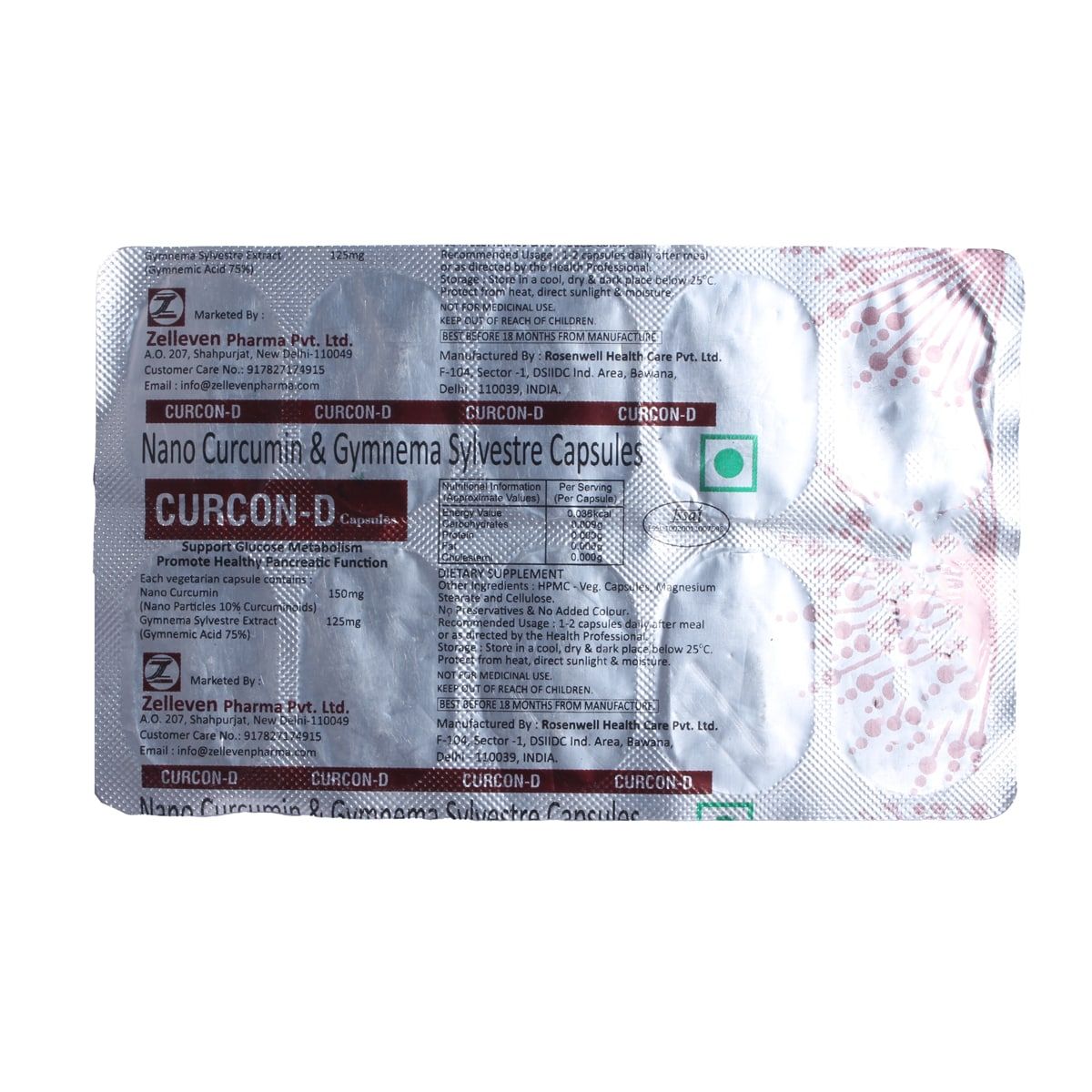 Curcon-D Capsule | Uses, Side Effects, Price | Apollo Pharmacy
