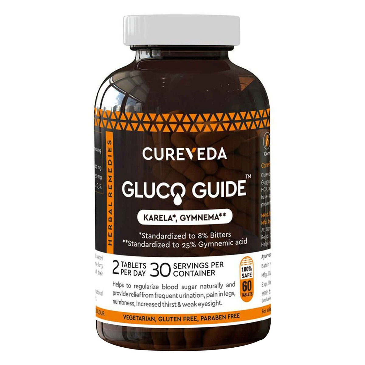 Buy Cureveda Gluco Guide, 60 Tablets | 19 Minutes Delivery | Apollo ...
