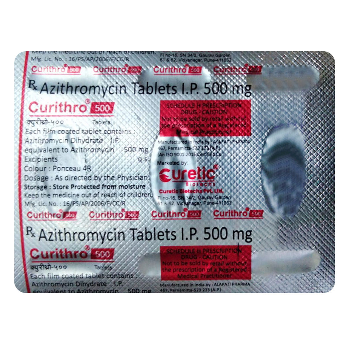 Curithro 500 Tablet | Uses, Side Effects, Price | Apollo Pharmacy