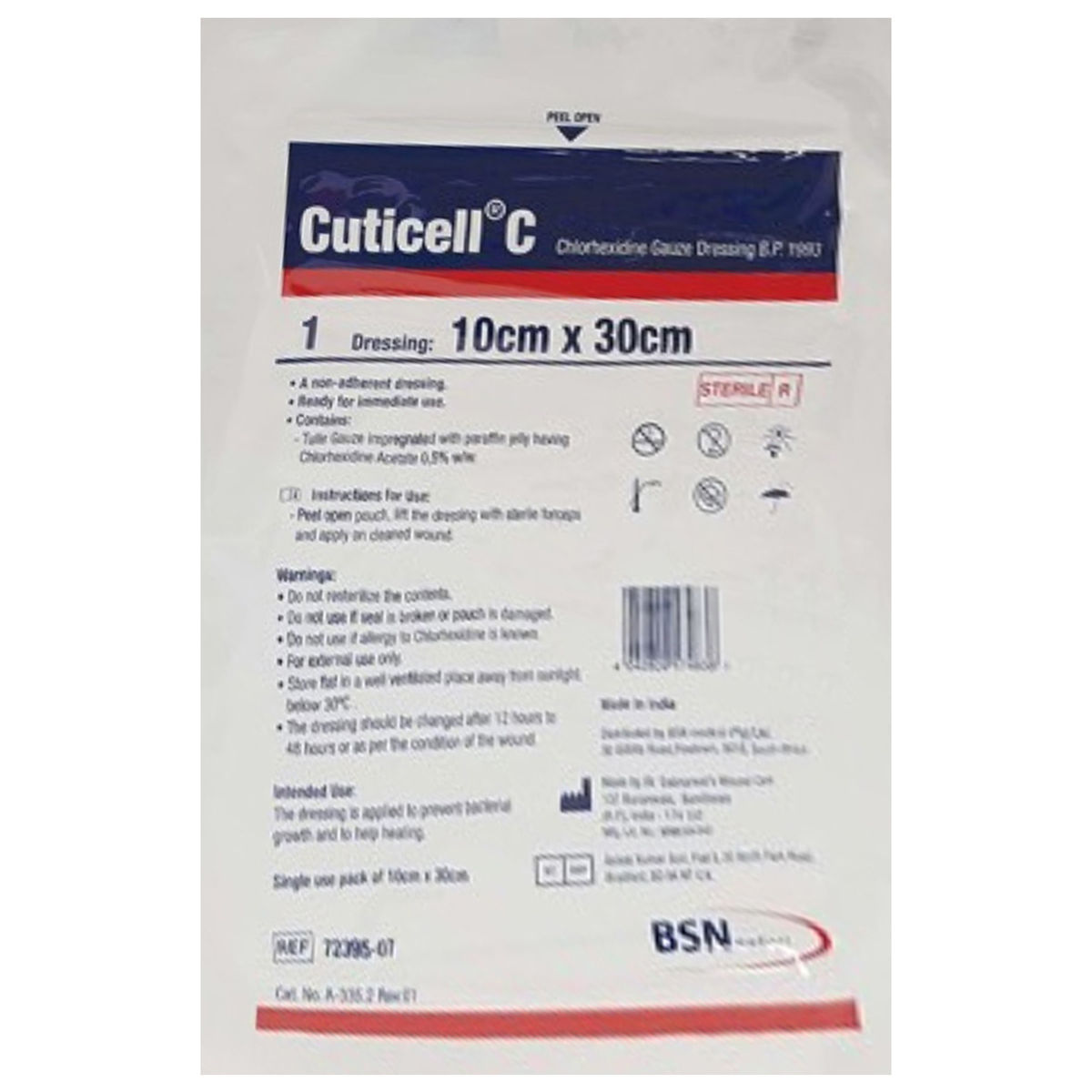 Cuticell-C 10cm x 30cm, 1 Count యొక్క ఉపయోగాలు, ప్రయోజనాలు మరియు ధరను ...