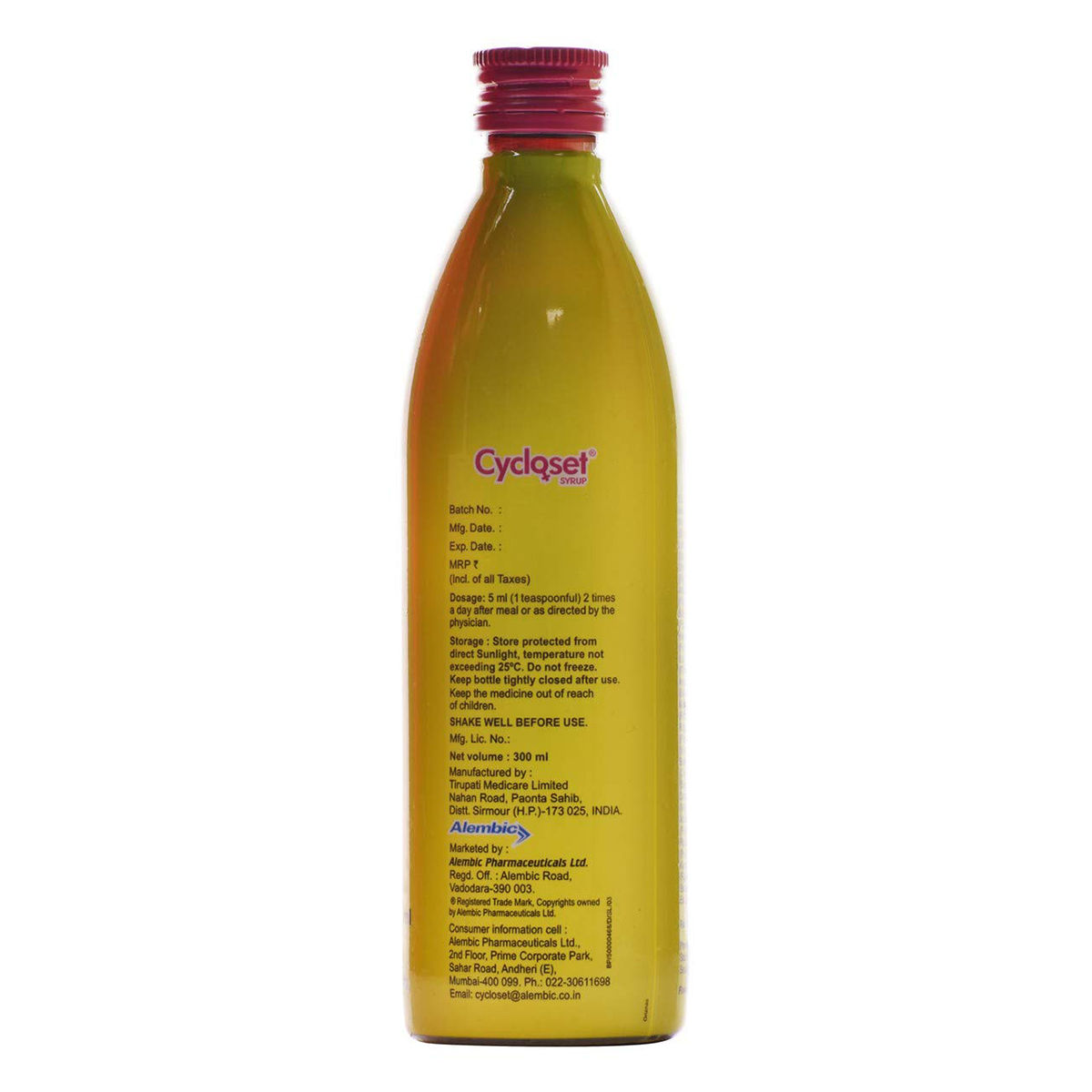 Cycloset Syrup, 300 ml Price, Uses, Side Effects, Composition - Apollo ...