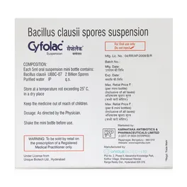Cyfolac Suspension 5 ml | Uses, Side Effects, Price | Apollo Pharmacy