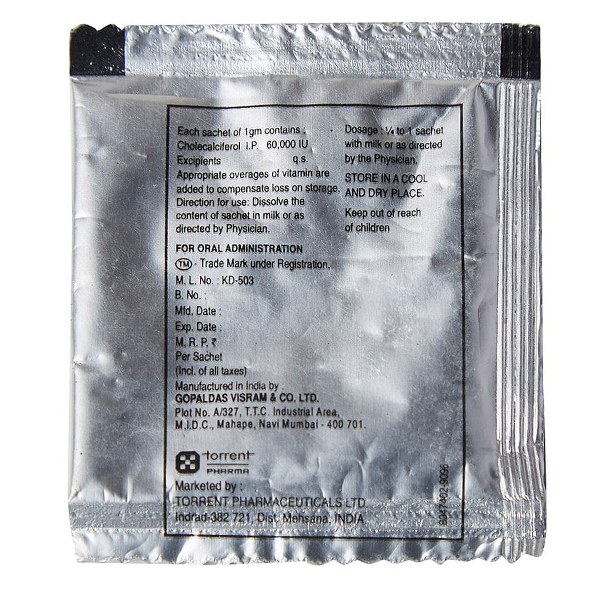 D 360 Sachet 1 gm Price, Uses, Side Effects, Composition - Apollo Pharmacy