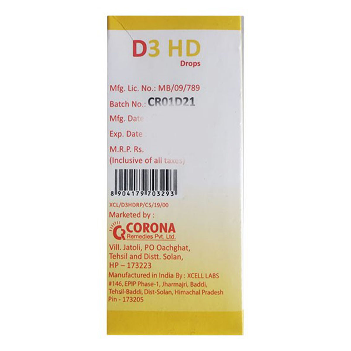 D3 HD Drop 30 ml Price, Uses, Side Effects, Composition - Apollo Pharmacy