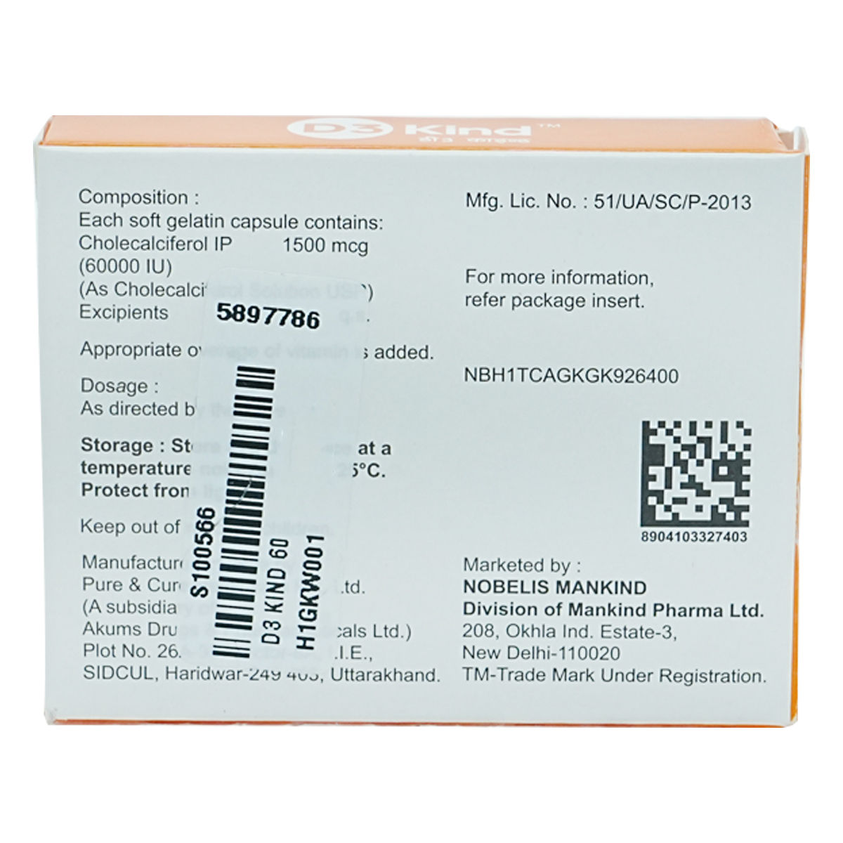 D3 Kind Capsule | Uses, Side Effects, Price | Apollo Pharmacy