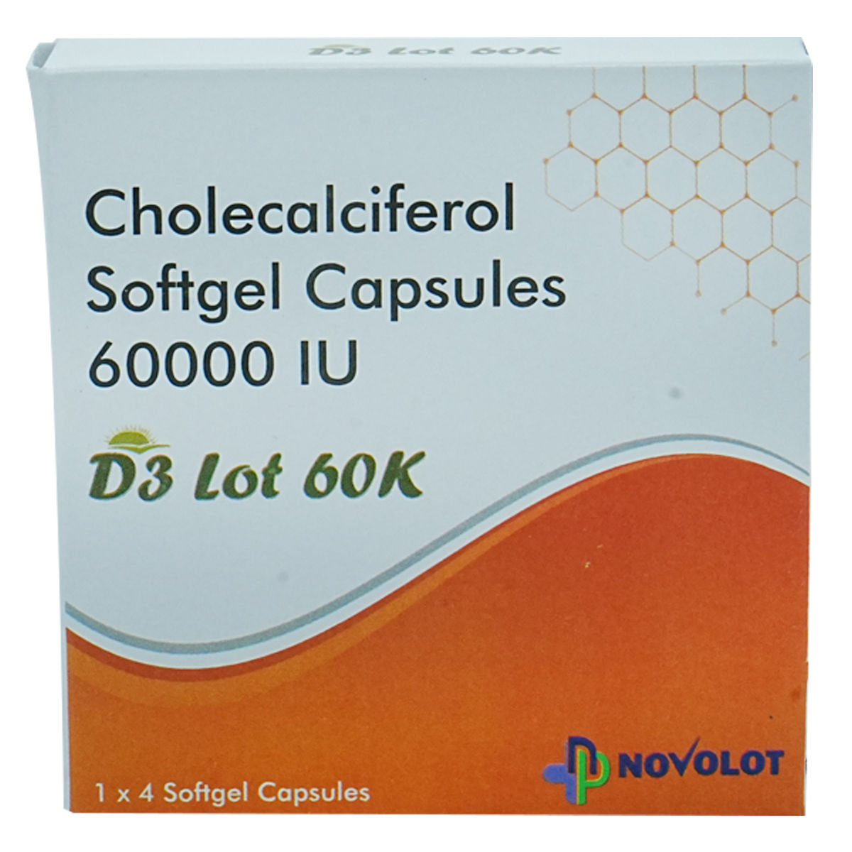 D3 Lot 60K Softgel Capsule 4's Price, Uses, Side Effects, Composition ...