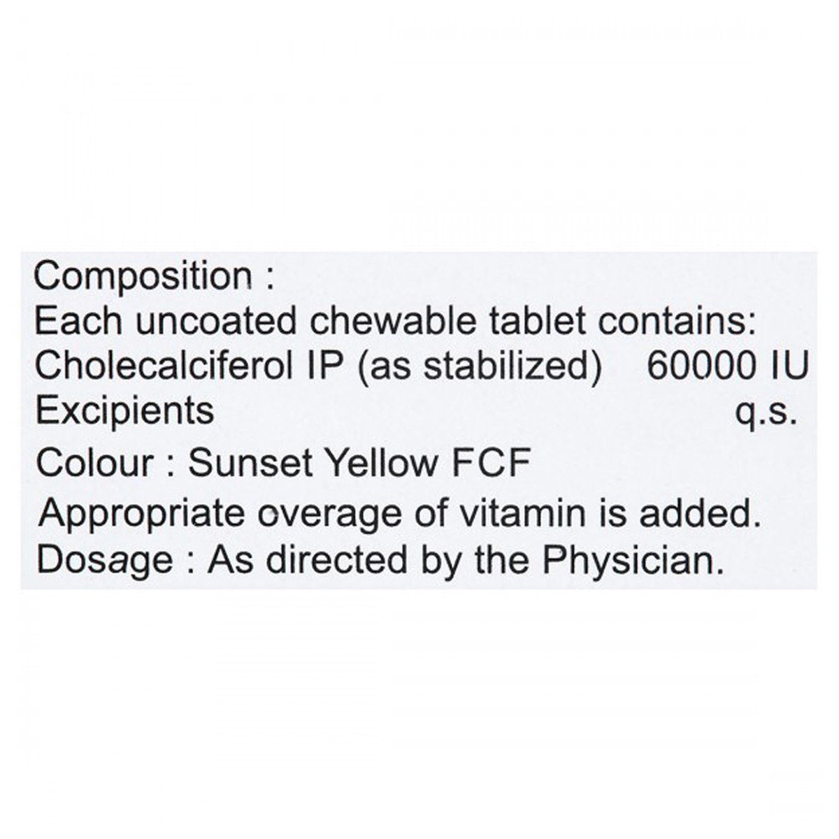 D3 Must 60K Sugar Free Orange Flavour Tablet 8's | Uses, Side Effects ...
