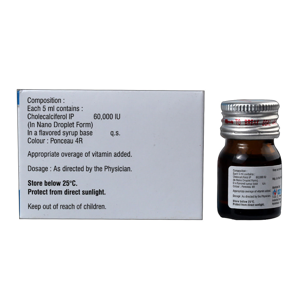 D3 Rich 60k Nano Solution 5ml Price, Uses, Side Effects, Composition ...