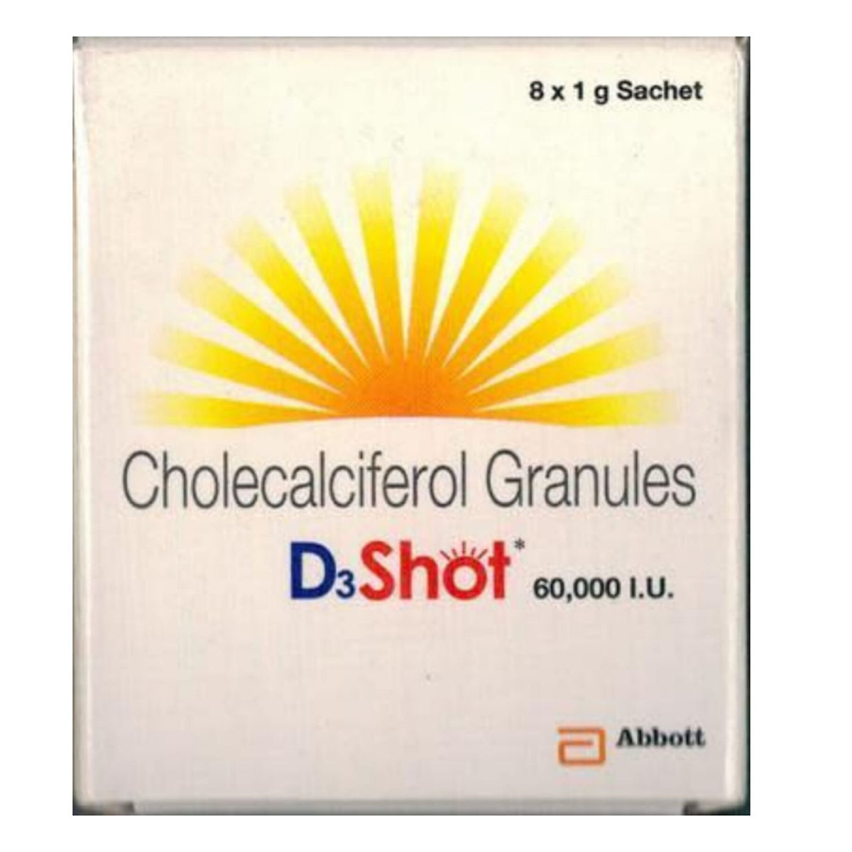 D3 Shot 60K Sachet 1 gm | Uses, Side Effects, Price | Apollo Pharmacy