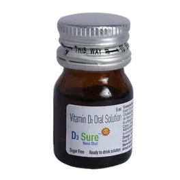 D3 Sure Nano Shot Oral Solution 5 ml | Uses, Side Effects, Price ...