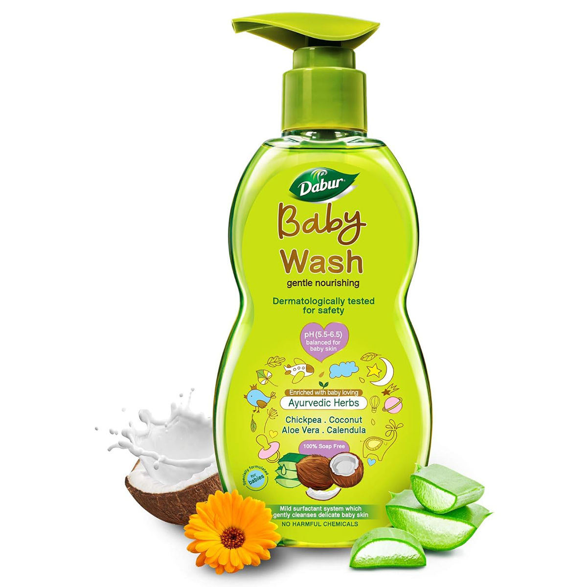 Buy Dabur Gentle Nourishing Baby Wash, 500 ml | 19 Minutes Delivery ...