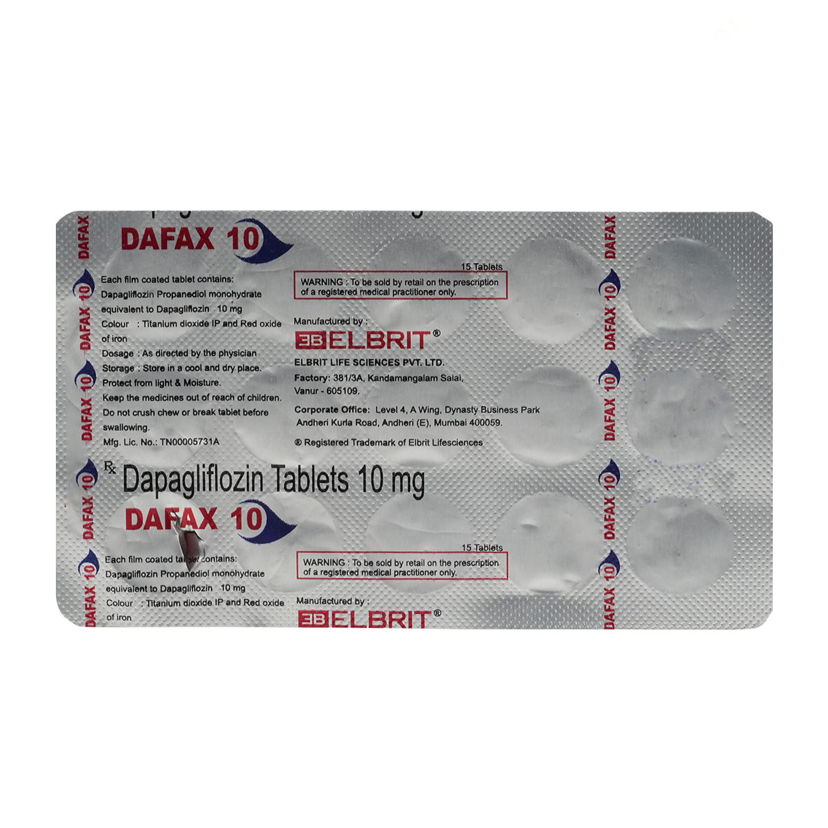 Dafax 10 Tablet | Uses, Side Effects, Price | Apollo Pharmacy