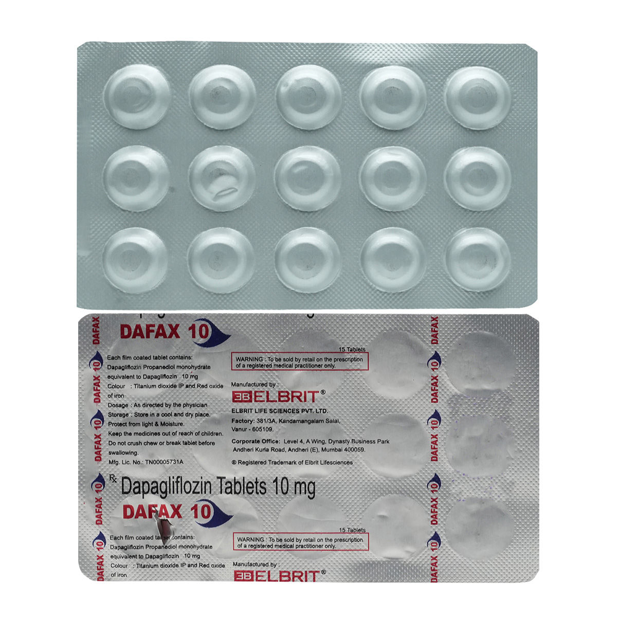 Dafax 10 Tablet 15's Price, Uses, Side Effects, Composition - Apollo Pharmacy