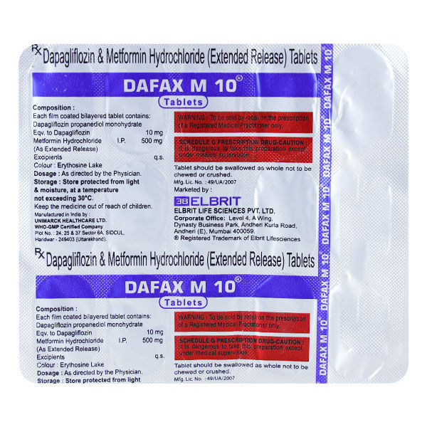 Dafax M 10 Tablet | Uses, Side Effects, Price | Apollo Pharmacy
