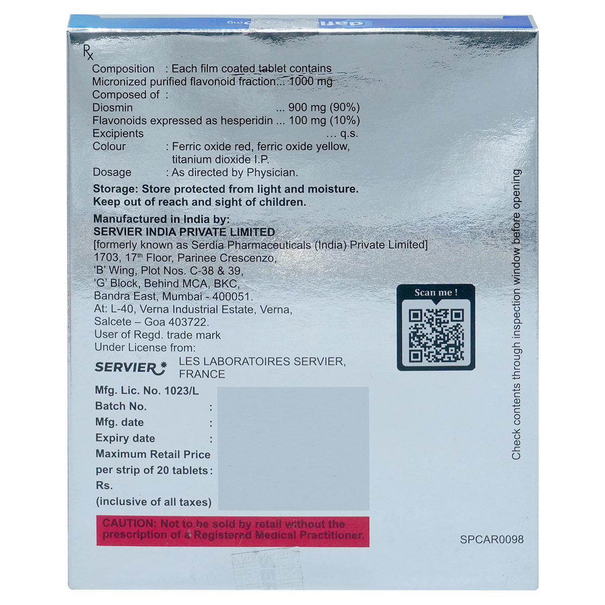 Daflon 1000 mg Tablet | Uses, Side Effects, Price | Apollo Pharmacy