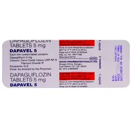 Dapavel 5 mg Tablet | Uses, Side Effects, Price | Apollo Pharmacy