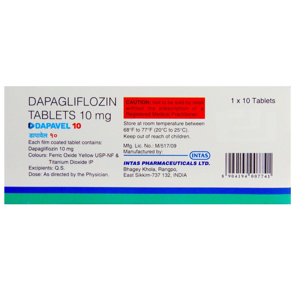 Dapavel 10 Tablet | Uses, Side Effects, Price | Apollo Pharmacy
