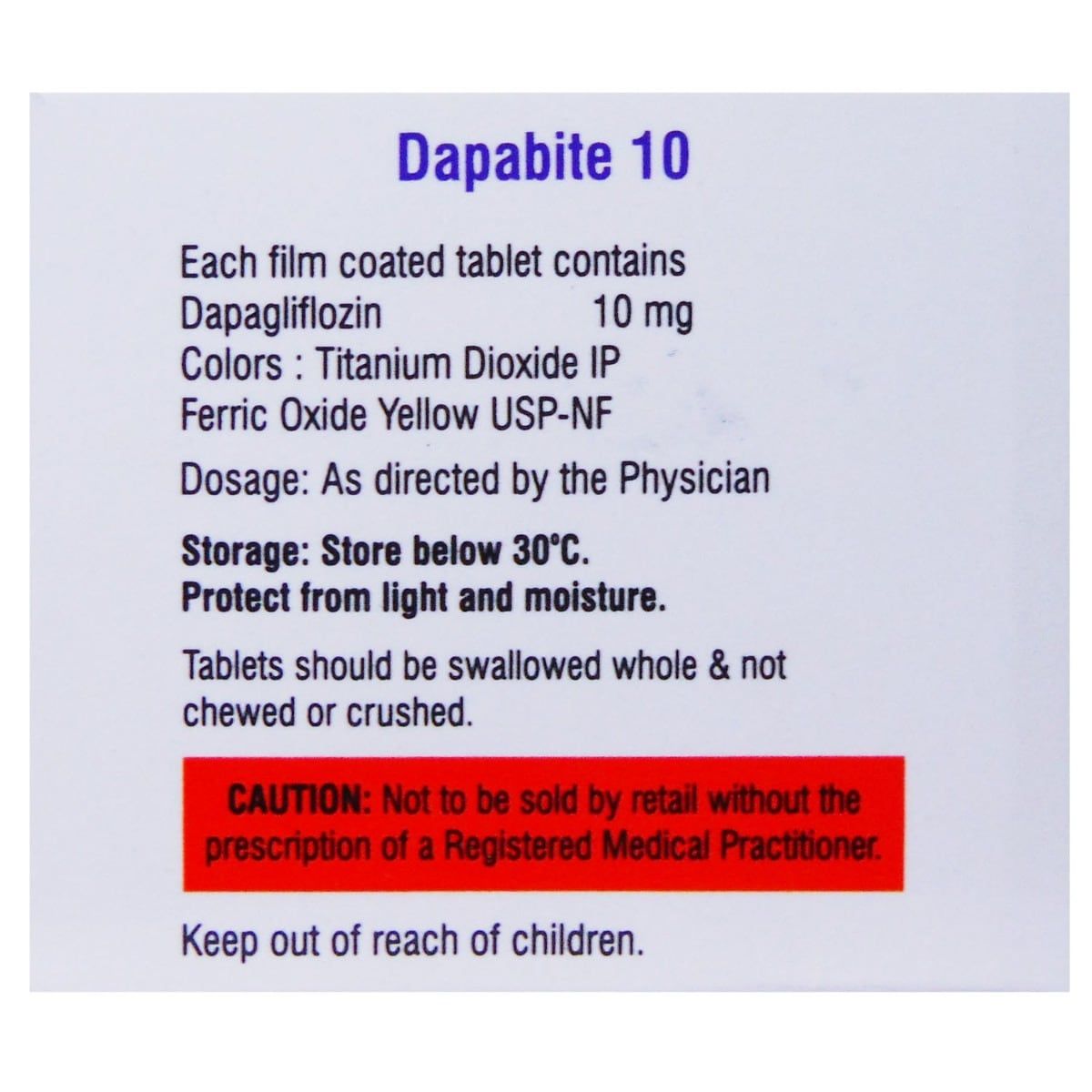 Dapabite 10 Tablet 10's Price, Uses, Side Effects, Composition - Apollo ...