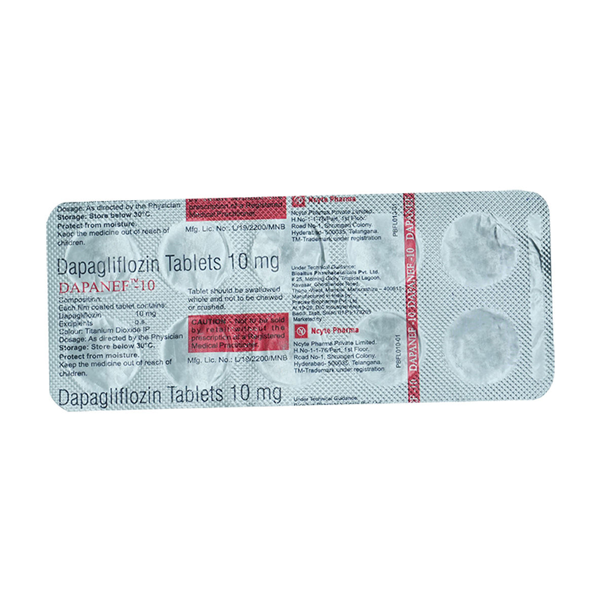Dapanef-10 Tablet | Uses, Side Effects, Price | Apollo Pharmacy