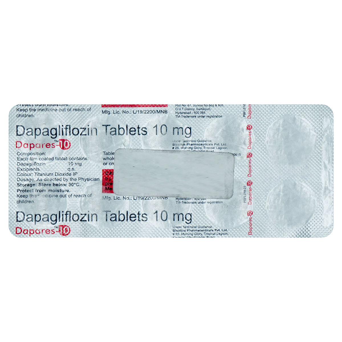 Dapares-10 Tablet | Uses, Side Effects, Price | Apollo Pharmacy