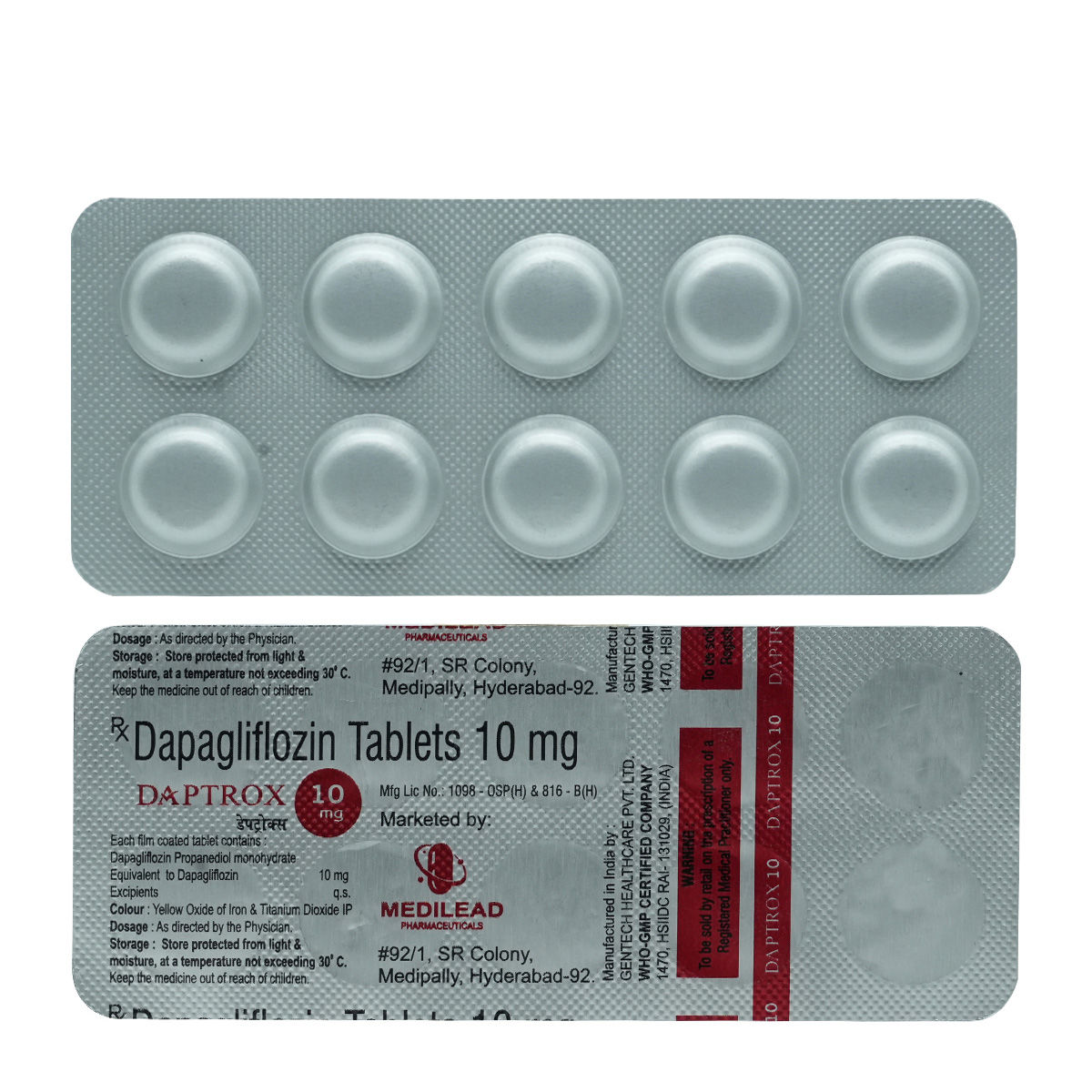 Daptrox 10 mg Tablet 10's Price, Uses, Side Effects, Composition ...