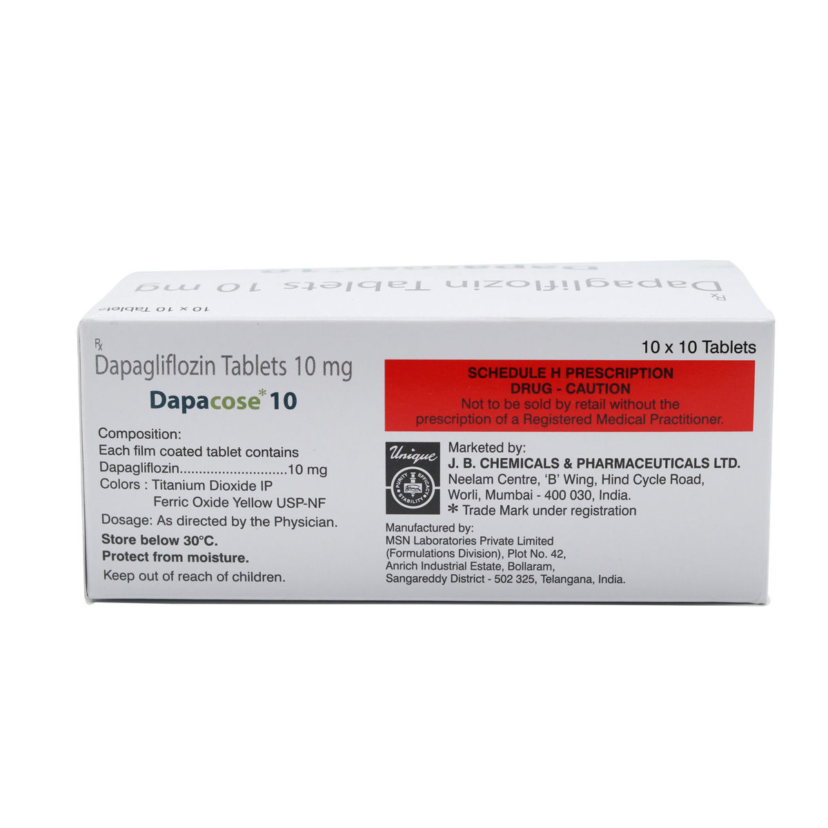 DAPACOSE 10 TABLETS 10'S Price, Uses, Side Effects, Composition ...
